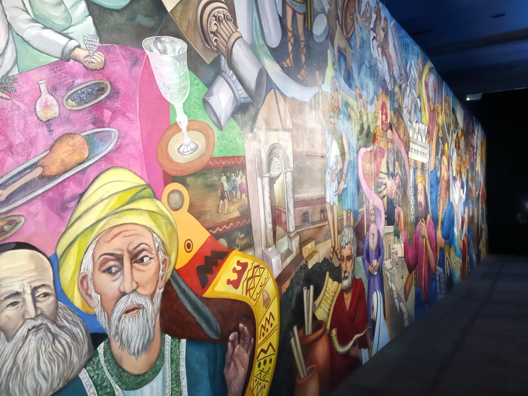 Presentan mural en México para celebrar al Estado de Israel